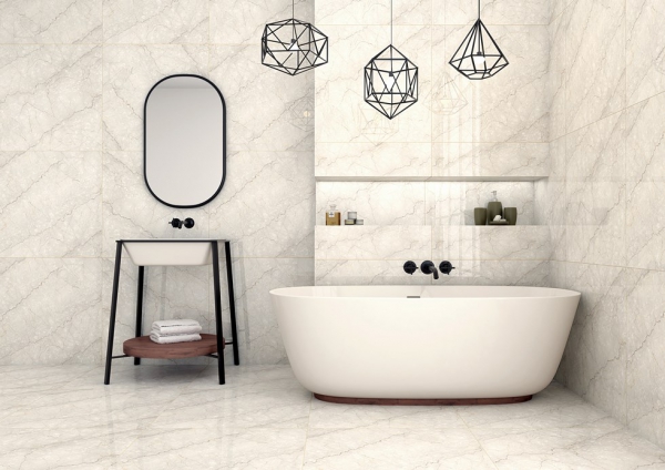 Marble Look Porcelain Tile - Marble Effect Wall & Floor Tiles