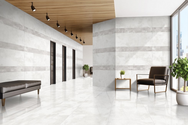 Marble Look Porcelain Tile - Marble Effect Wall & Floor Tiles