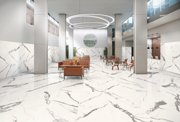 Marble Look Porcelain Tile - Marble Effect Wall & Floor Tiles